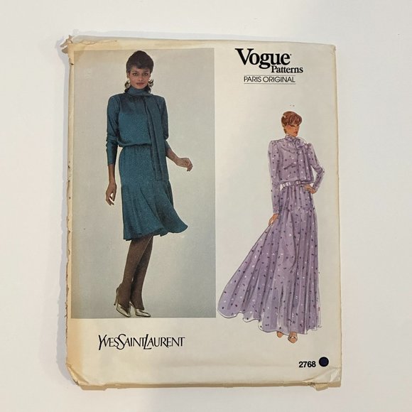 Simplicity | Other | New Vintage Vogue Patterns Yves Saint Laurent ...